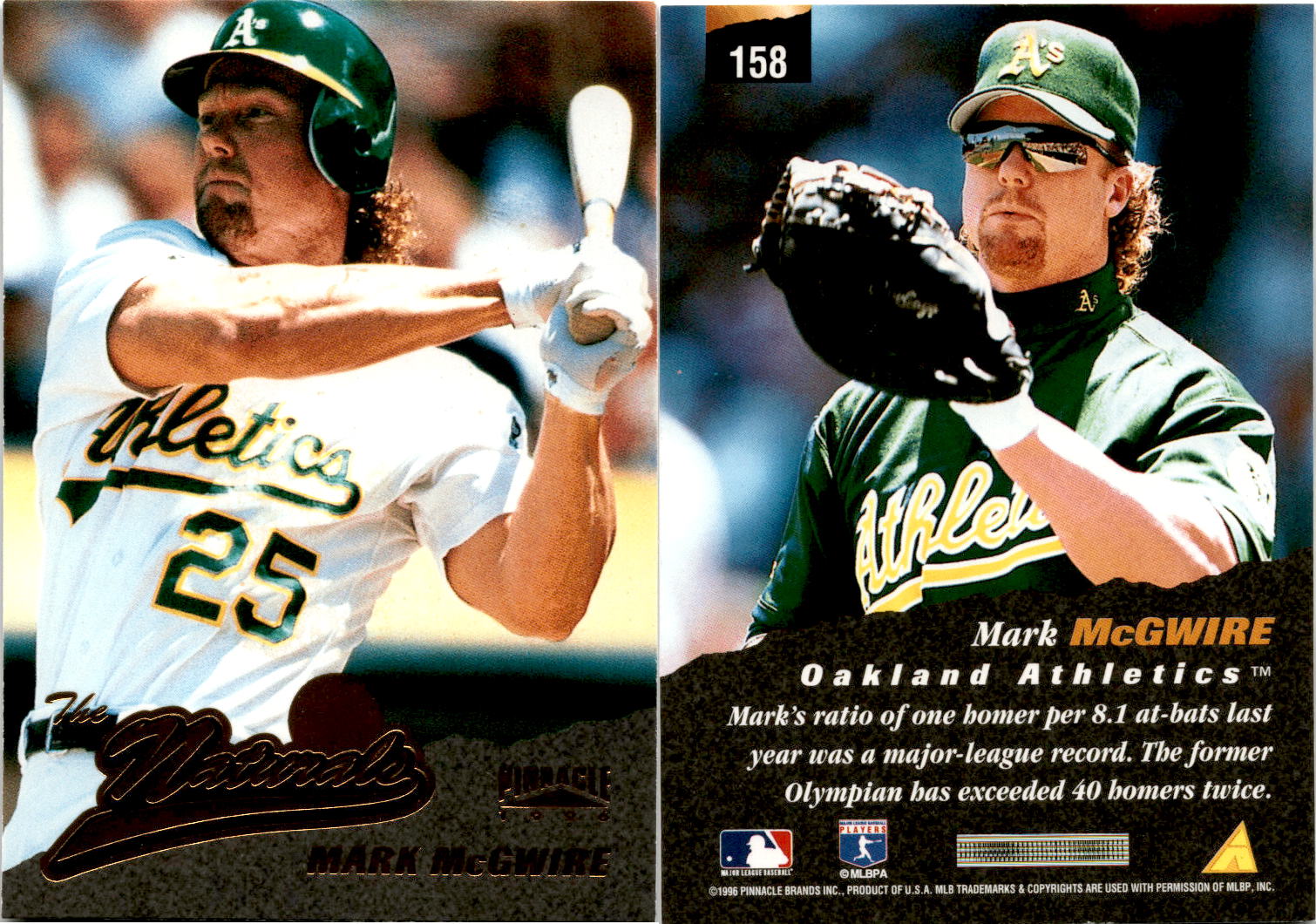 1996 Pinnacle - #158 Mark McGwire for sale online | eBay