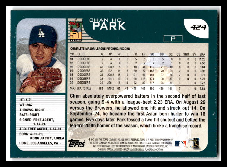 2001 Topps Baseball #401-#600 Complete Your Set | eBay