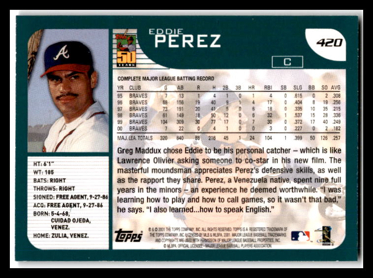 2001 Topps Baseball #401-#600 Complete Your Set | eBay