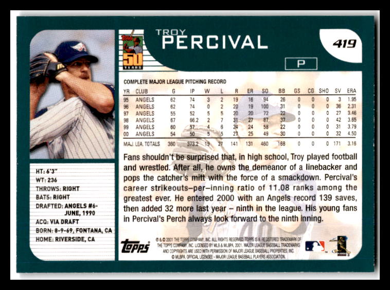 2001 Topps Baseball #401-#600 Complete Your Set | eBay