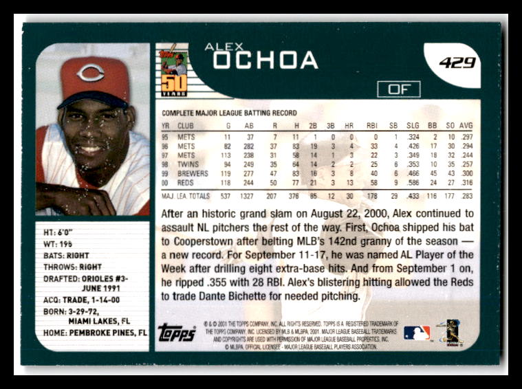 2001 Topps Baseball #401-#600 Complete Your Set | eBay