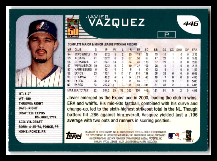 2001 Topps Baseball #401-#600 Complete Your Set | eBay