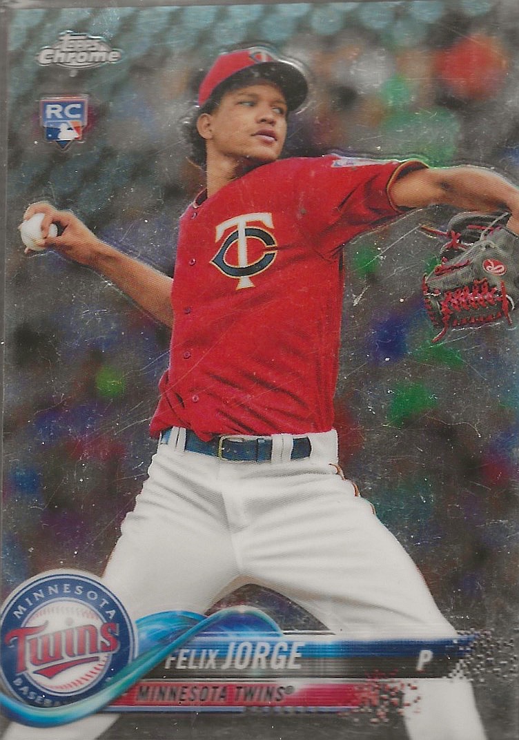 2018 Topps Chrome Baseball Felix Jorge #127 Rookie | eBay